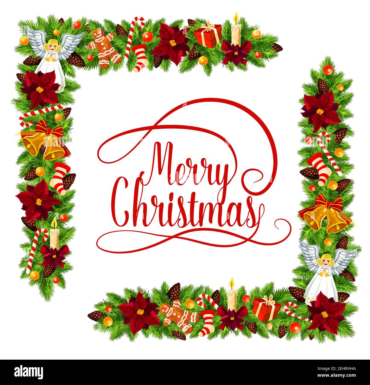 Angel with the candles Stock Vector Images - Alamy