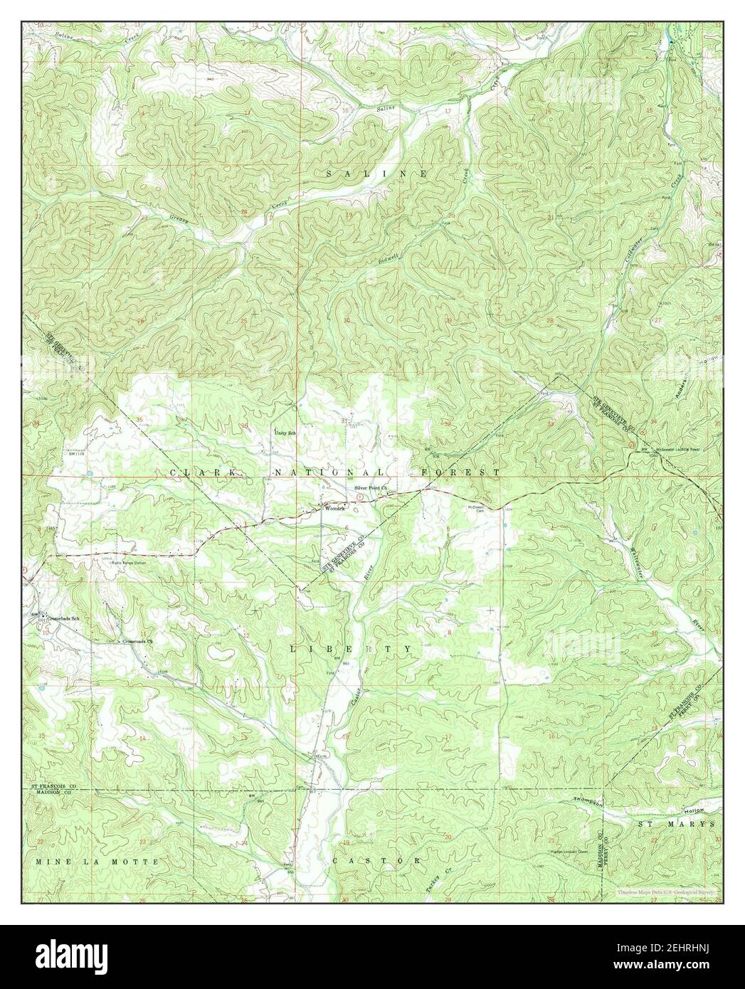 Womack, Missouri, map 1959, 1:24000, United States of America by ...