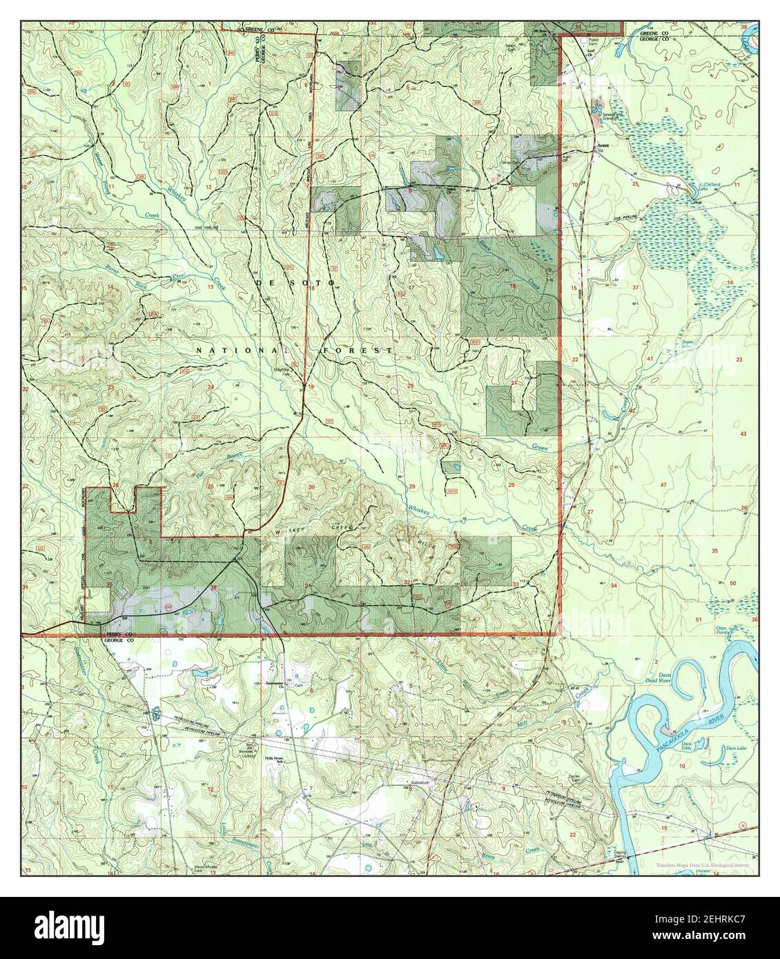 Avent, Mississippi, map 2000, 1:24000, United States of America by ...