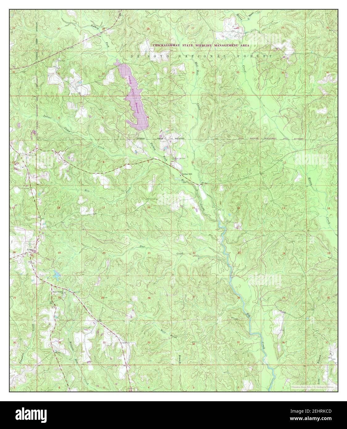 Avera, Mississippi, map 1964, 1:24000, United States of America by ...
