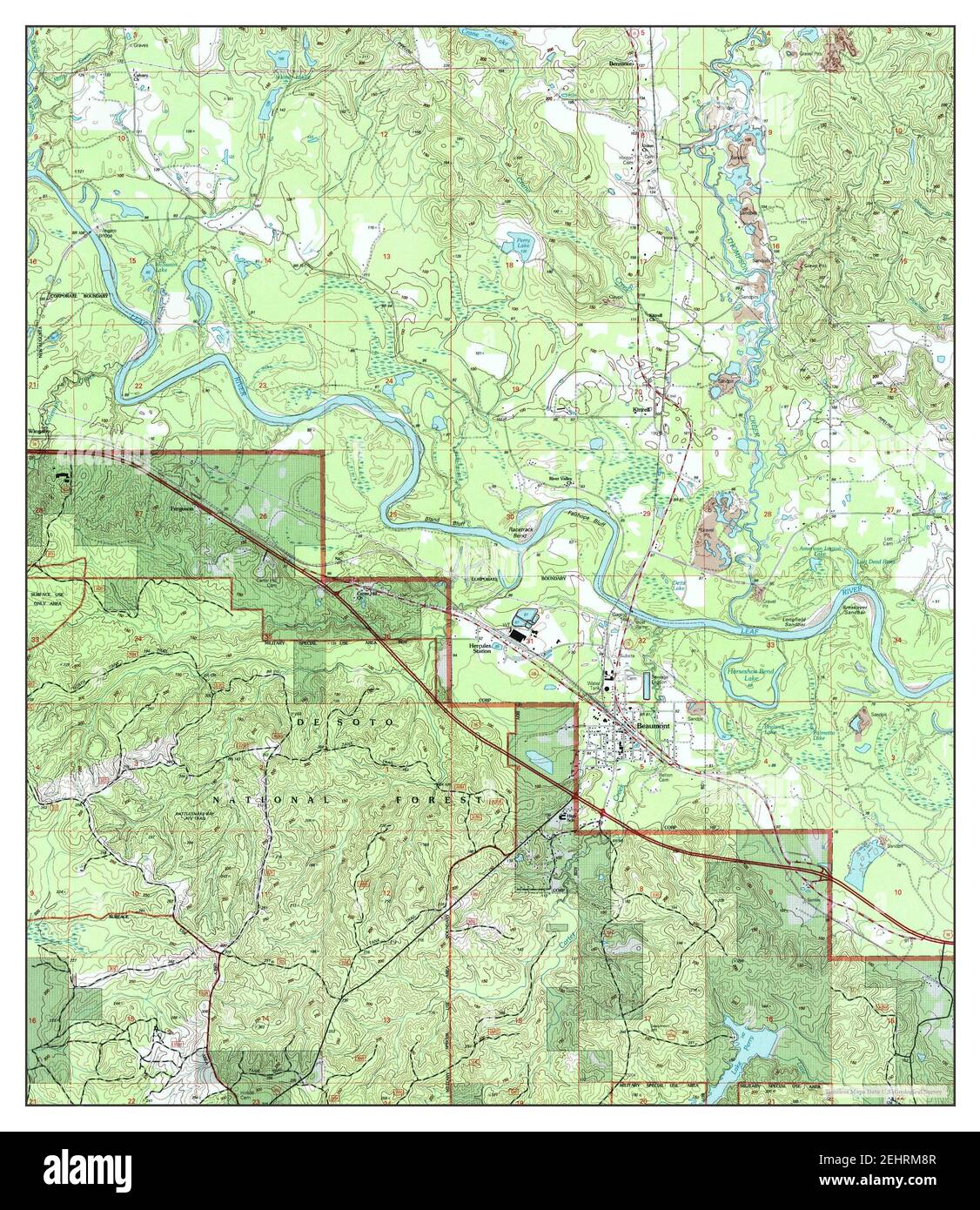 Beaumont, Mississippi, map 2000, 1:24000, United States of America by ...