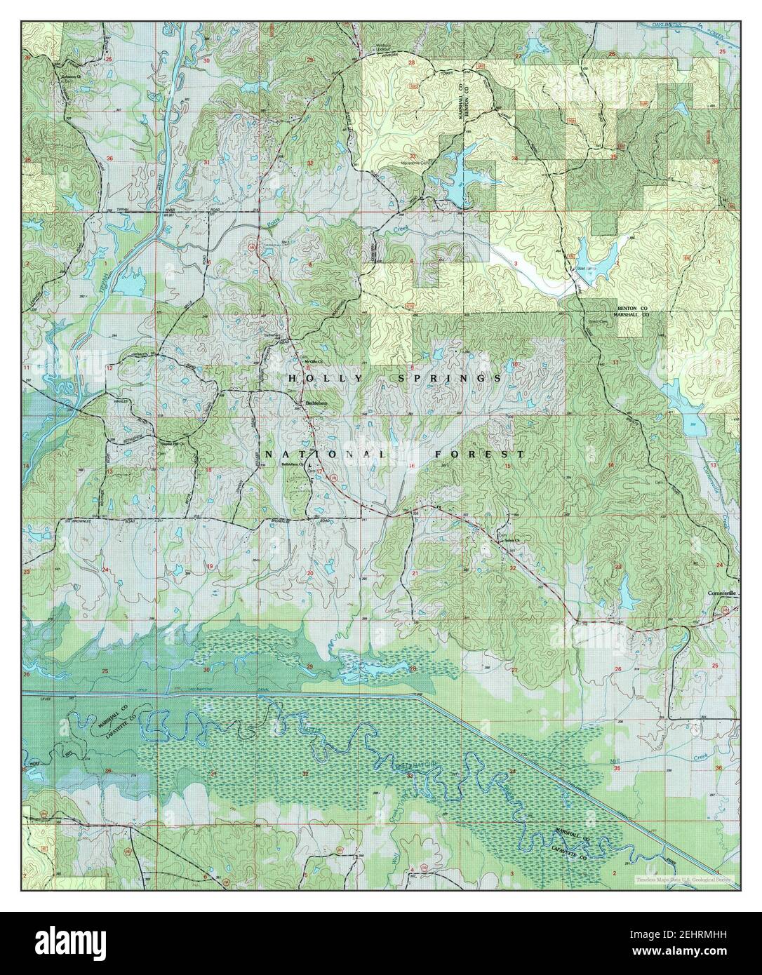 Bethlehem, Mississippi, map 2000, 1:24000, United States of America by ...