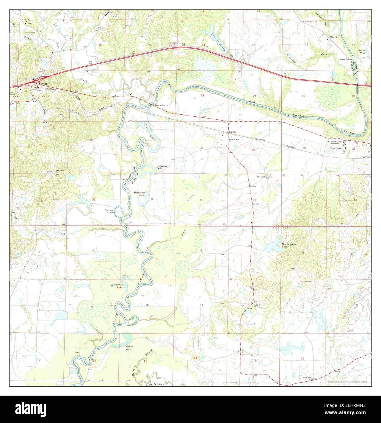 Bovina, Mississippi, map 1972, 1:24000, United States of America by ...