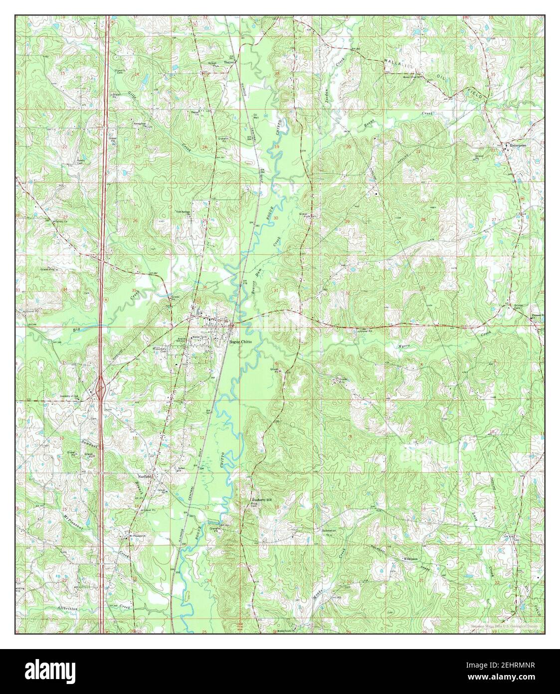 Map of bogue chitto hi-res stock photography and images - Alamy