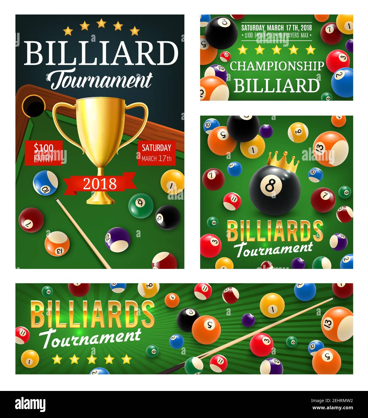 Carambole billiard Stock Vector Images - Alamy