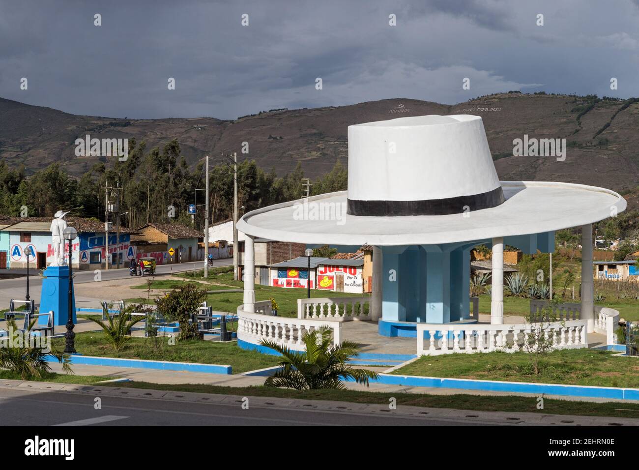 Giant Sombrero of Celendin, commemorating famous hat making town of ...