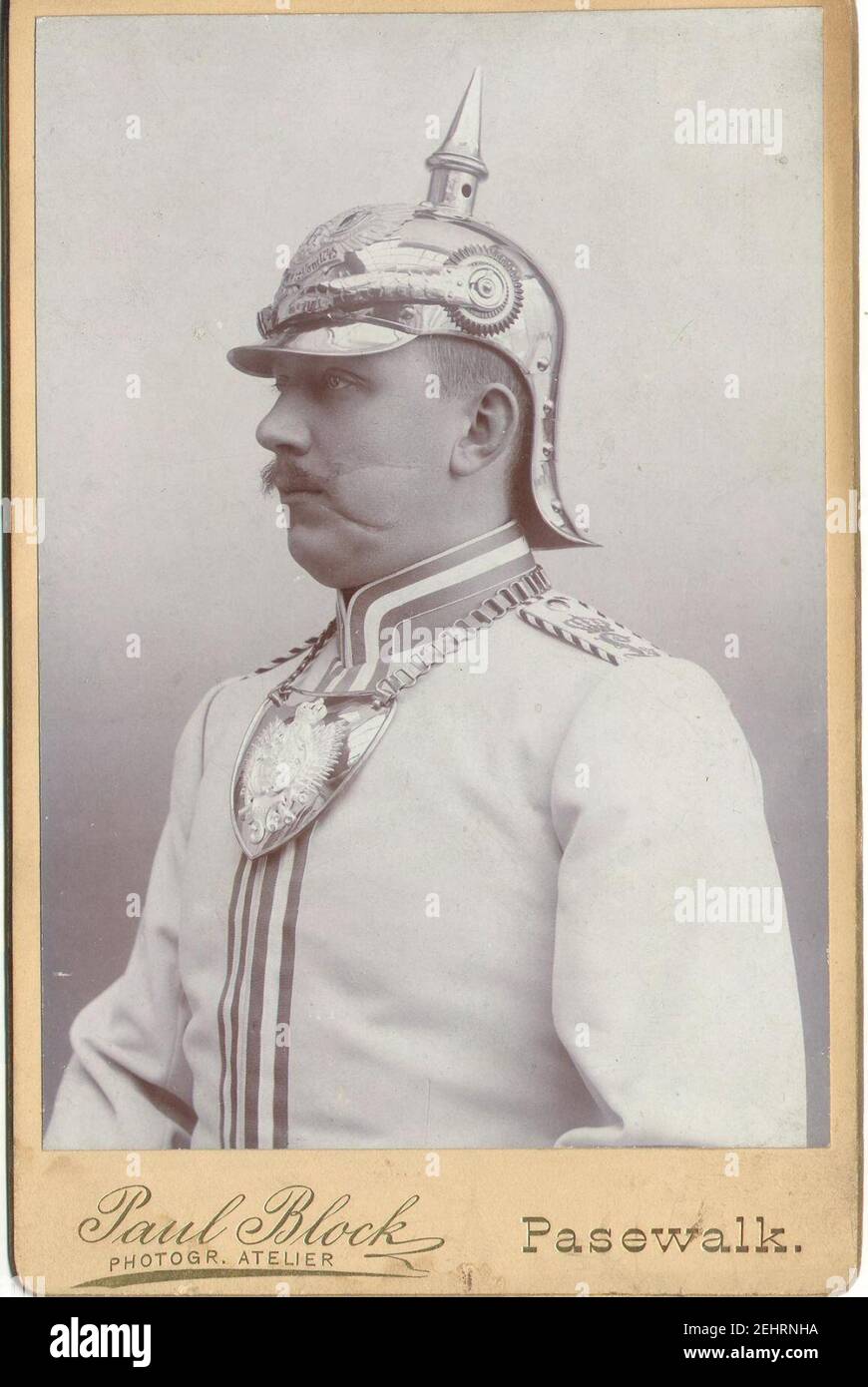 Paul Block Pasewalk 1899 Stumpfeld Stock Photo - Alamy