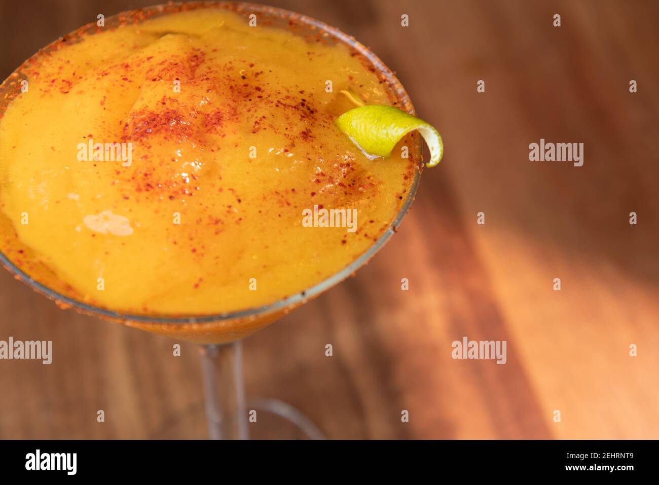 Closeup of a glass of fruity daiquiri fresh and tasty cocktail Stock ...