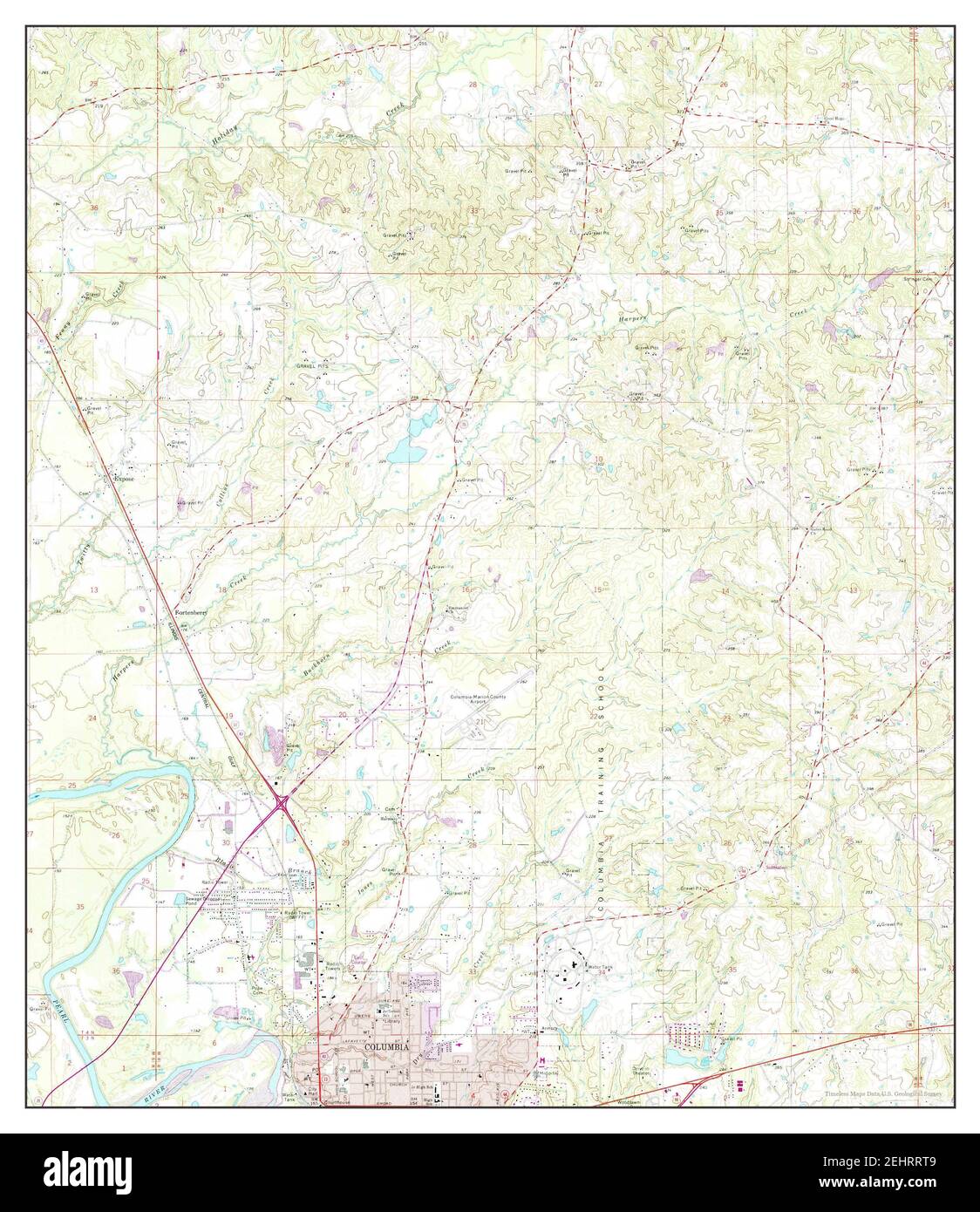 1970 columbia map hi-res stock photography and images - Alamy