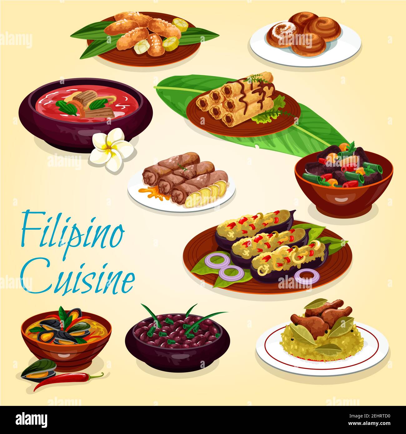 Filipino seafood dish Stock Vector Images - Alamy