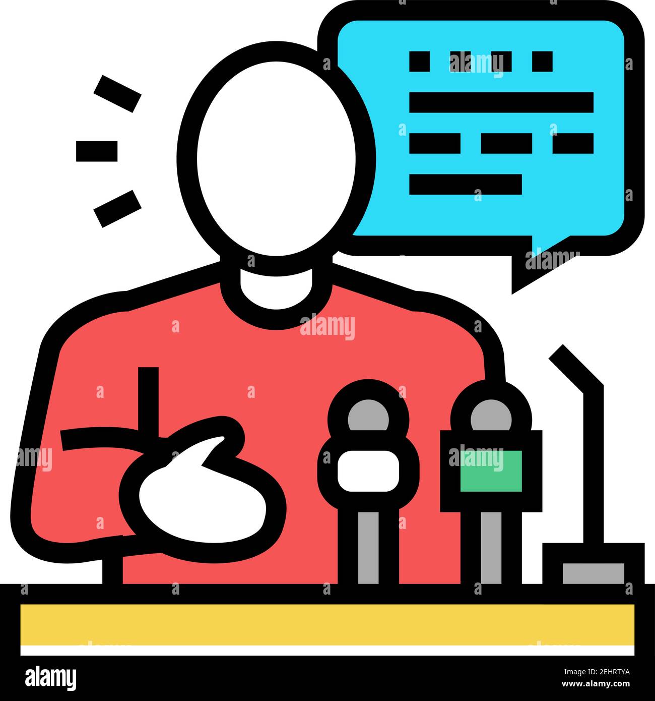 relaiter pr color icon vector illustration Stock Vector Image & Art - Alamy