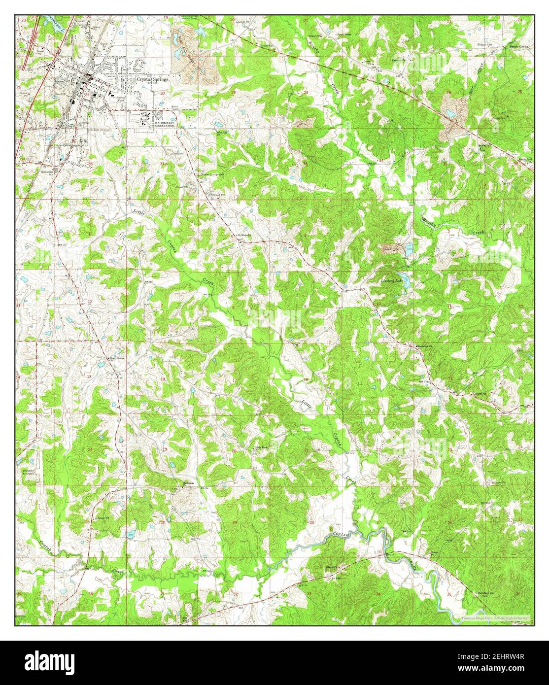 Map of crystal springs hi-res stock photography and images - Alamy