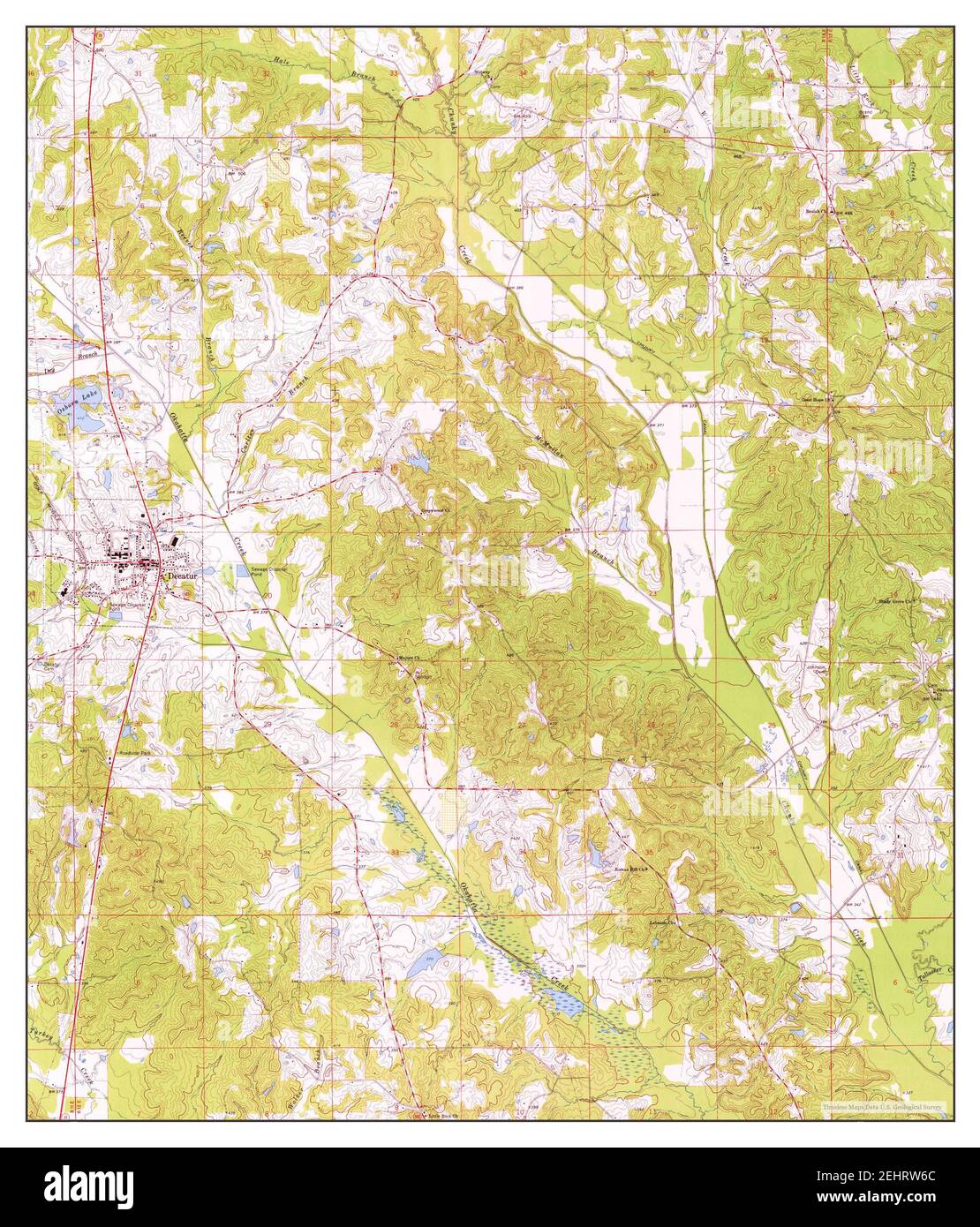 Decatur, Mississippi, map 1966, 1:24000, United States of America by ...