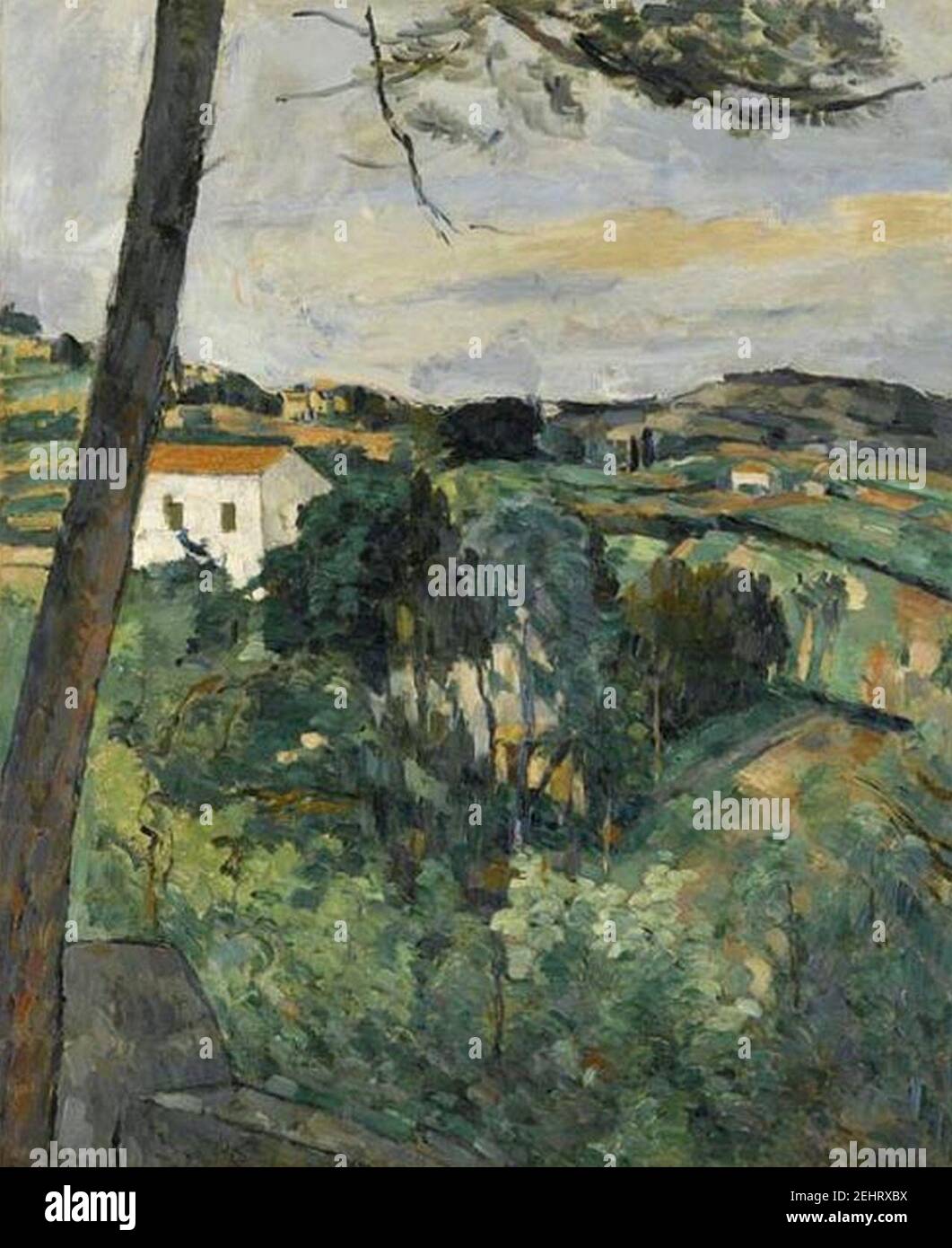 Paul cezanne paysage au toit rouge hi-res stock photography and images ...