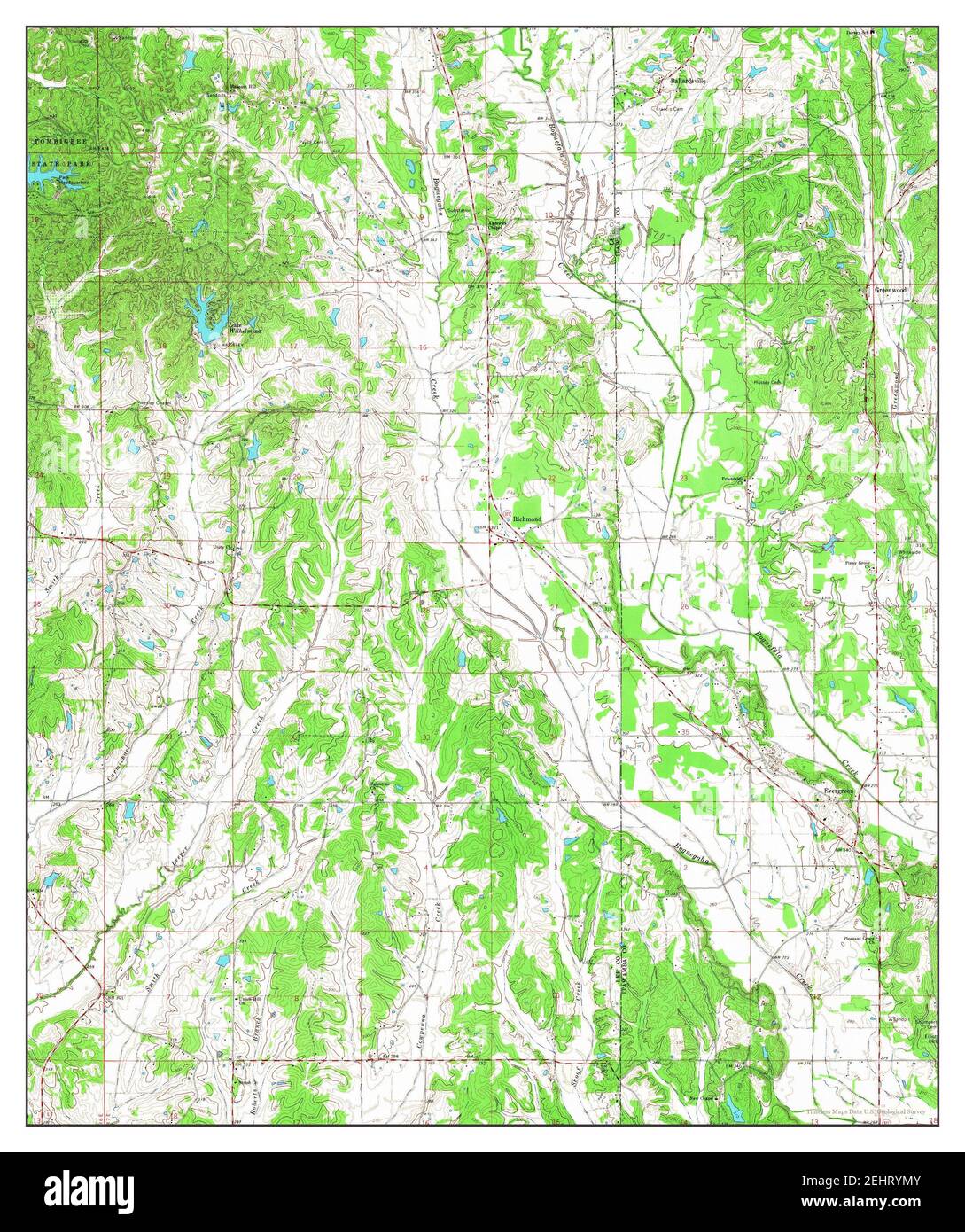Evergreen, Mississippi, map 1966, 1:24000, United States of America by ...
