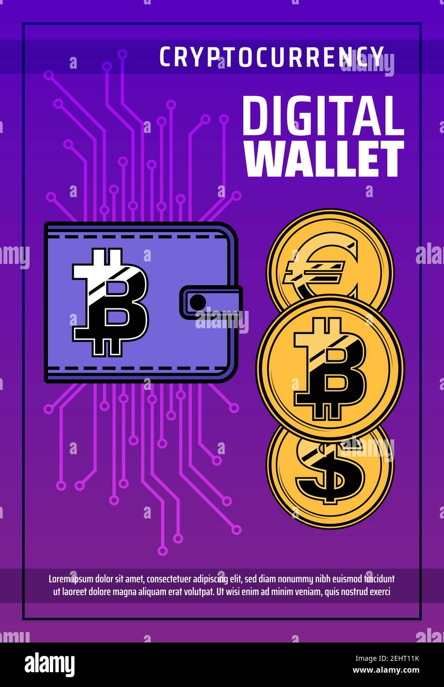 Cryptocurrency bitcoins mining digital Stock Vector Images - Alamy