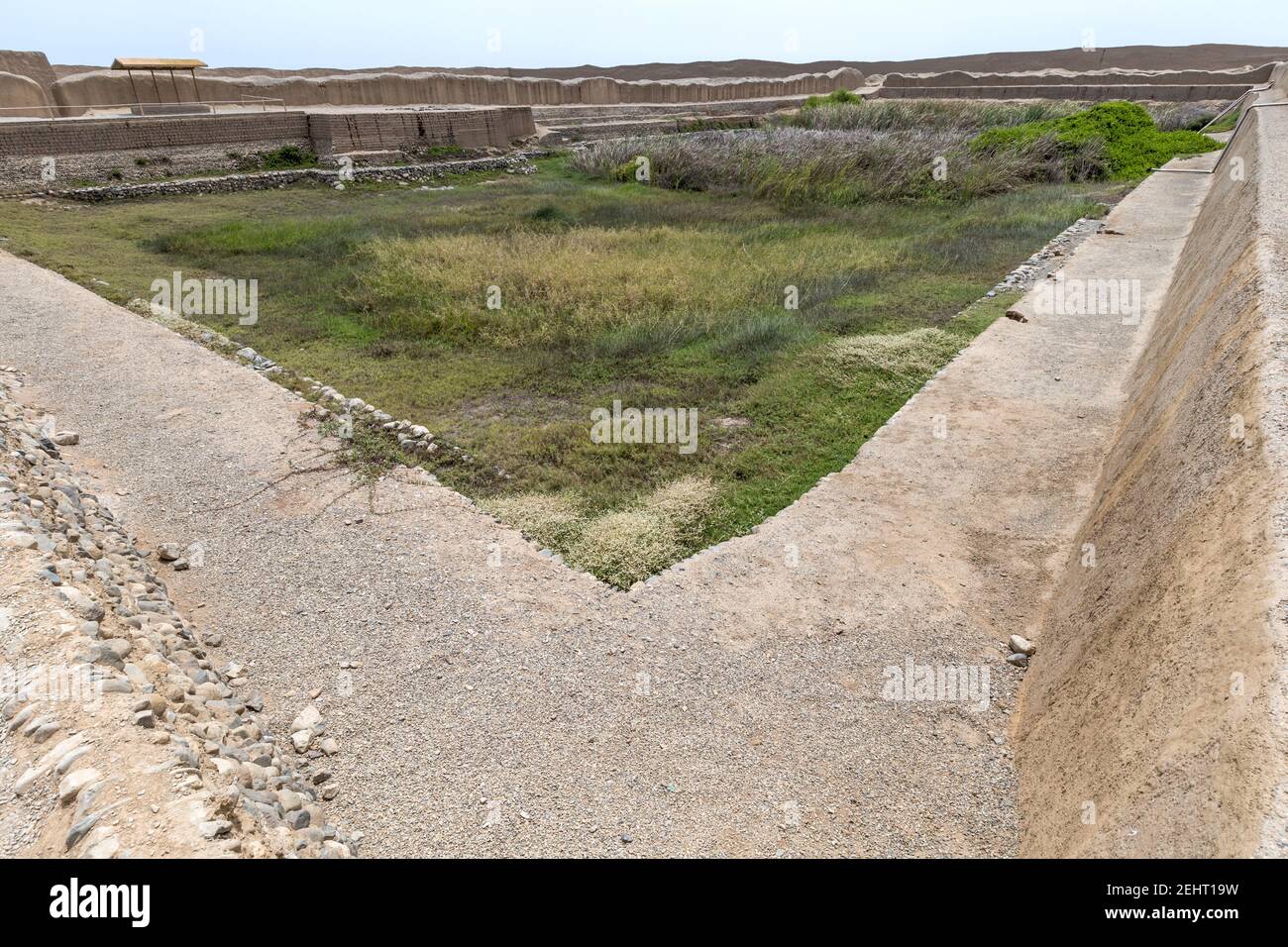 Spring/well, 14th Century Palace, Chan Chan, world's largest adobe city ...