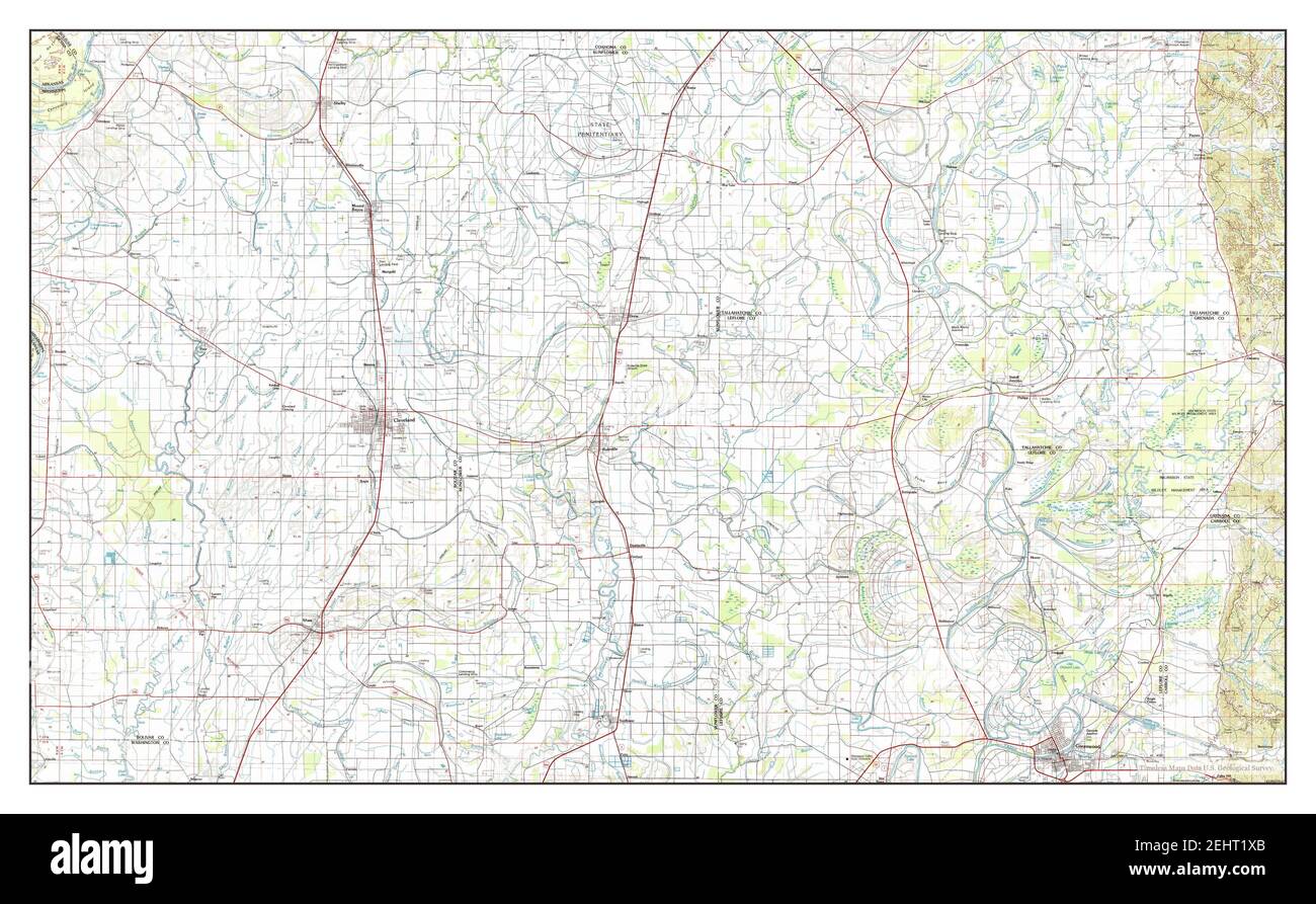 Map of greenwood mississippi hi-res stock photography and images - Alamy