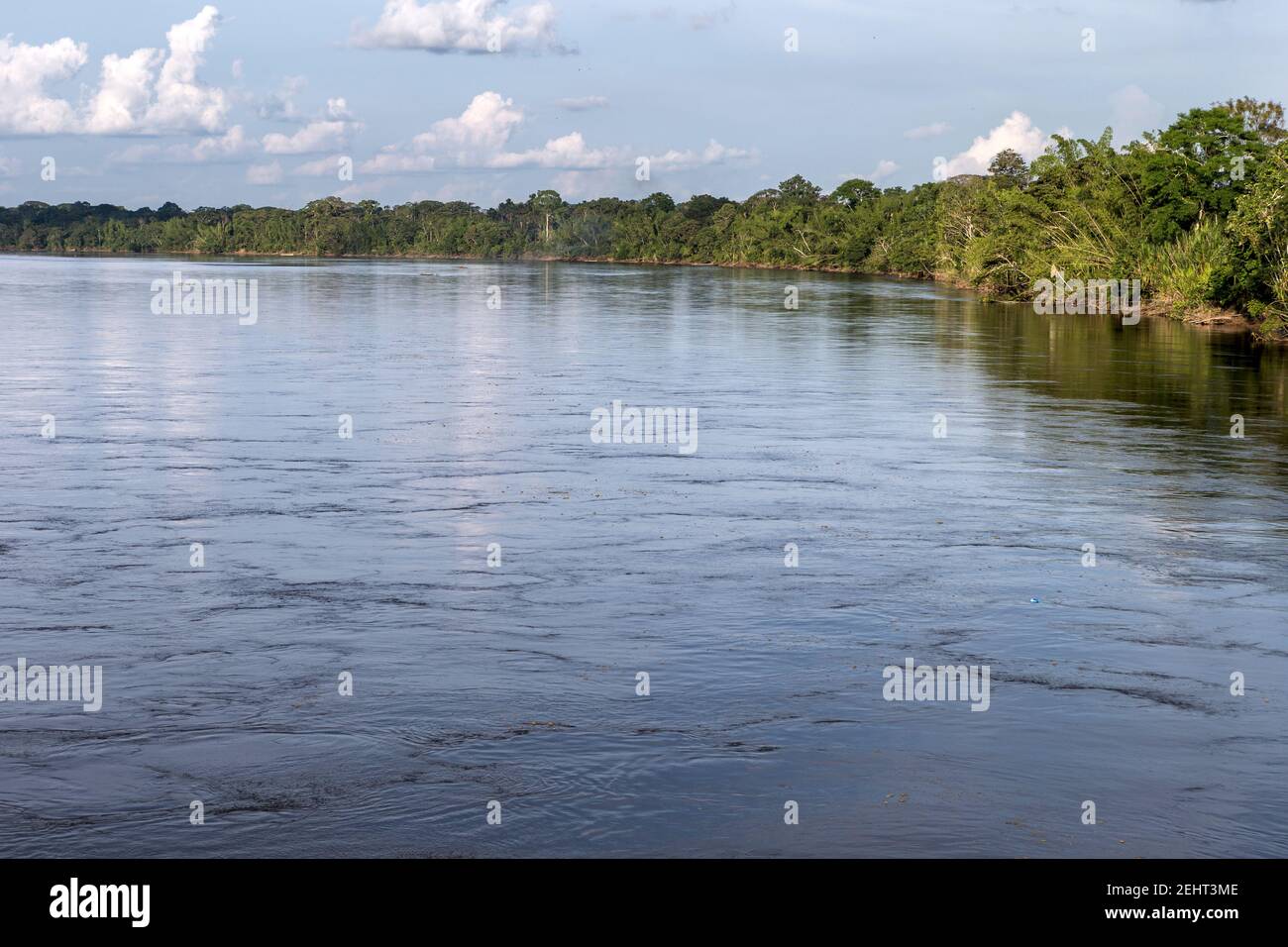 Napo River views, Yasuni National Park, Amazon rainforest, Ecuador ...