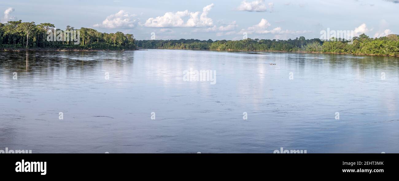 Napo River views, Yasuni National Park, Amazon rainforest, Ecuador ...