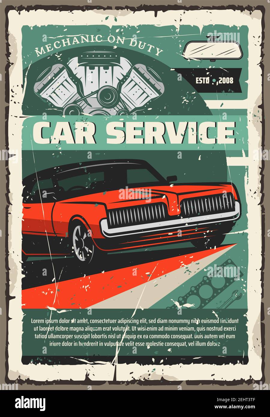 Classic vintage breakdown Stock Vector Images - Alamy