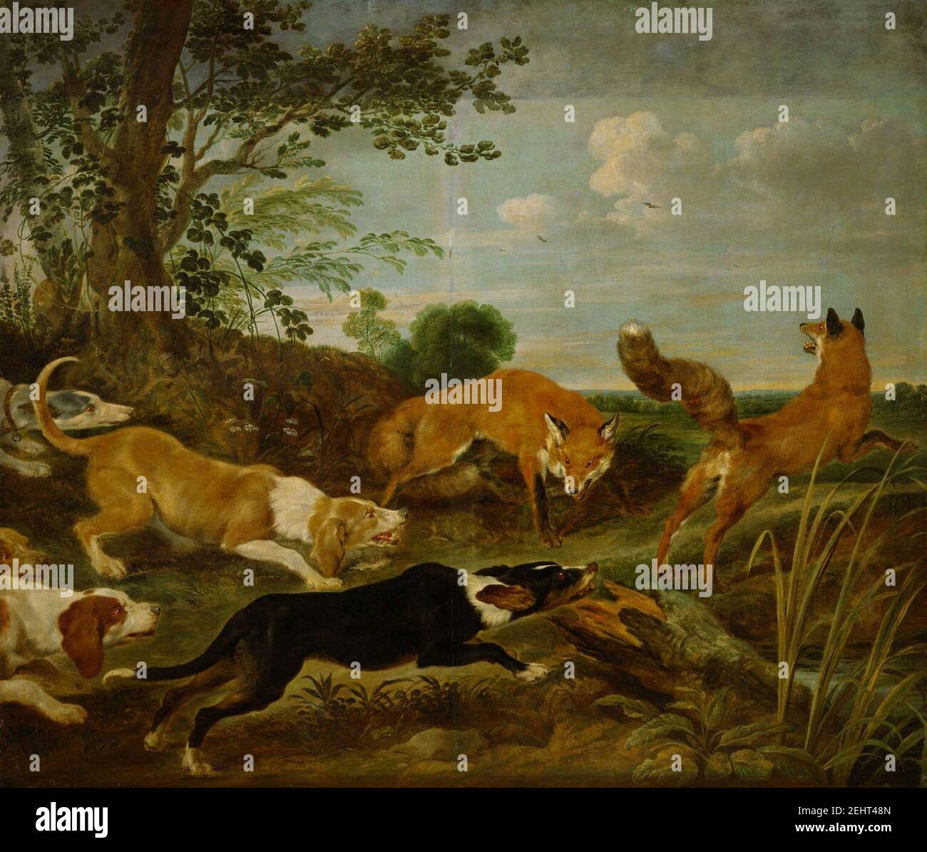 Paul de Vos - Fox hunt Stock Photo - Alamy