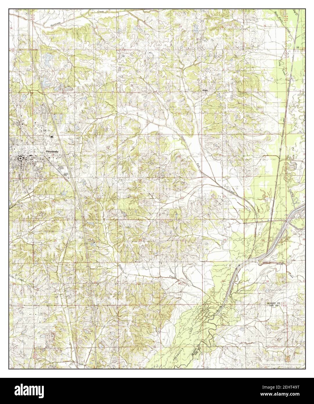Map of hernando hi-res stock photography and images - Alamy
