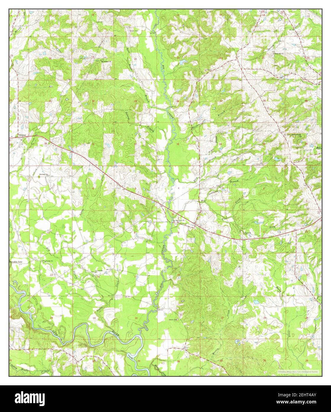 Hebron, Mississippi, map 1965, 1:24000, United States of America by ...