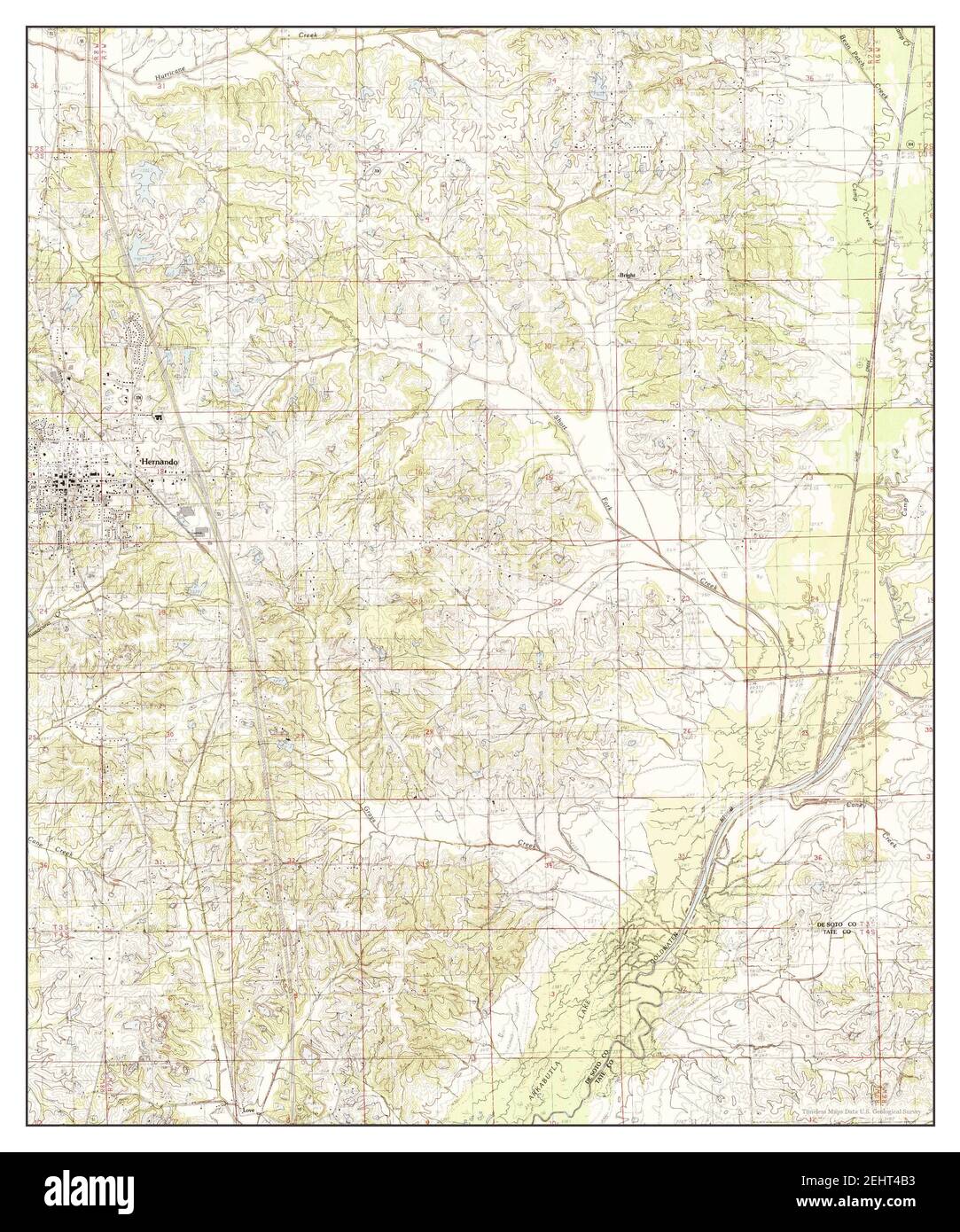 Hernando map hi-res stock photography and images - Alamy