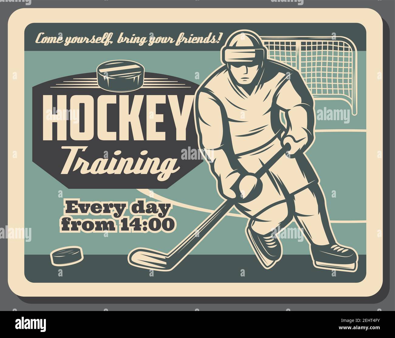 Vintage hockey gloves Stock Vector Images - Alamy