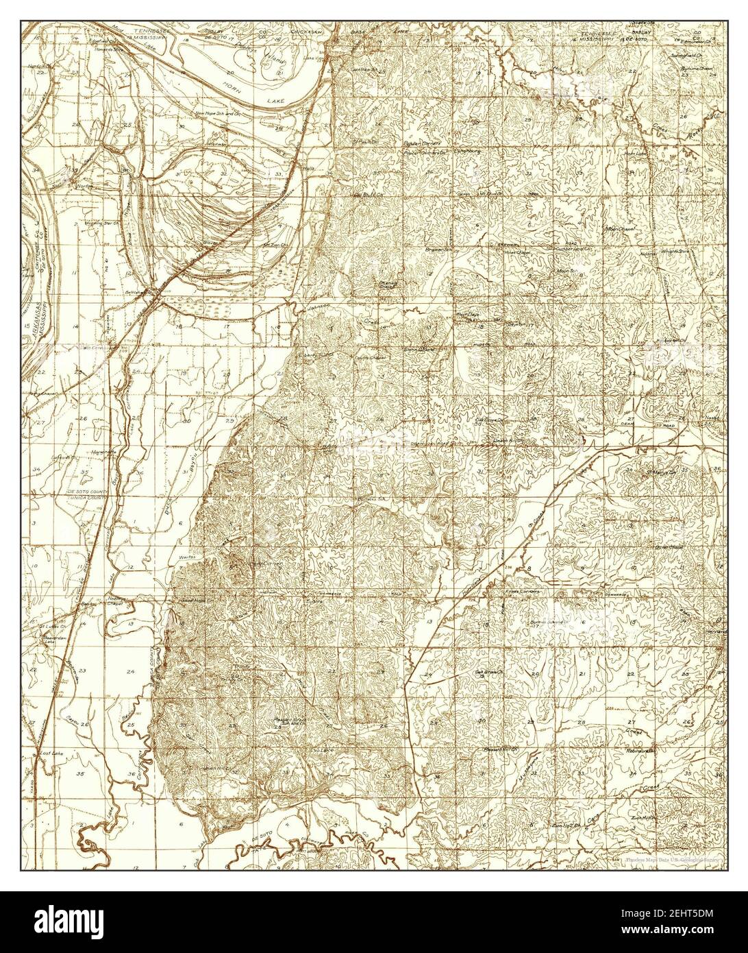 Horn lake map hi-res stock photography and images - Alamy