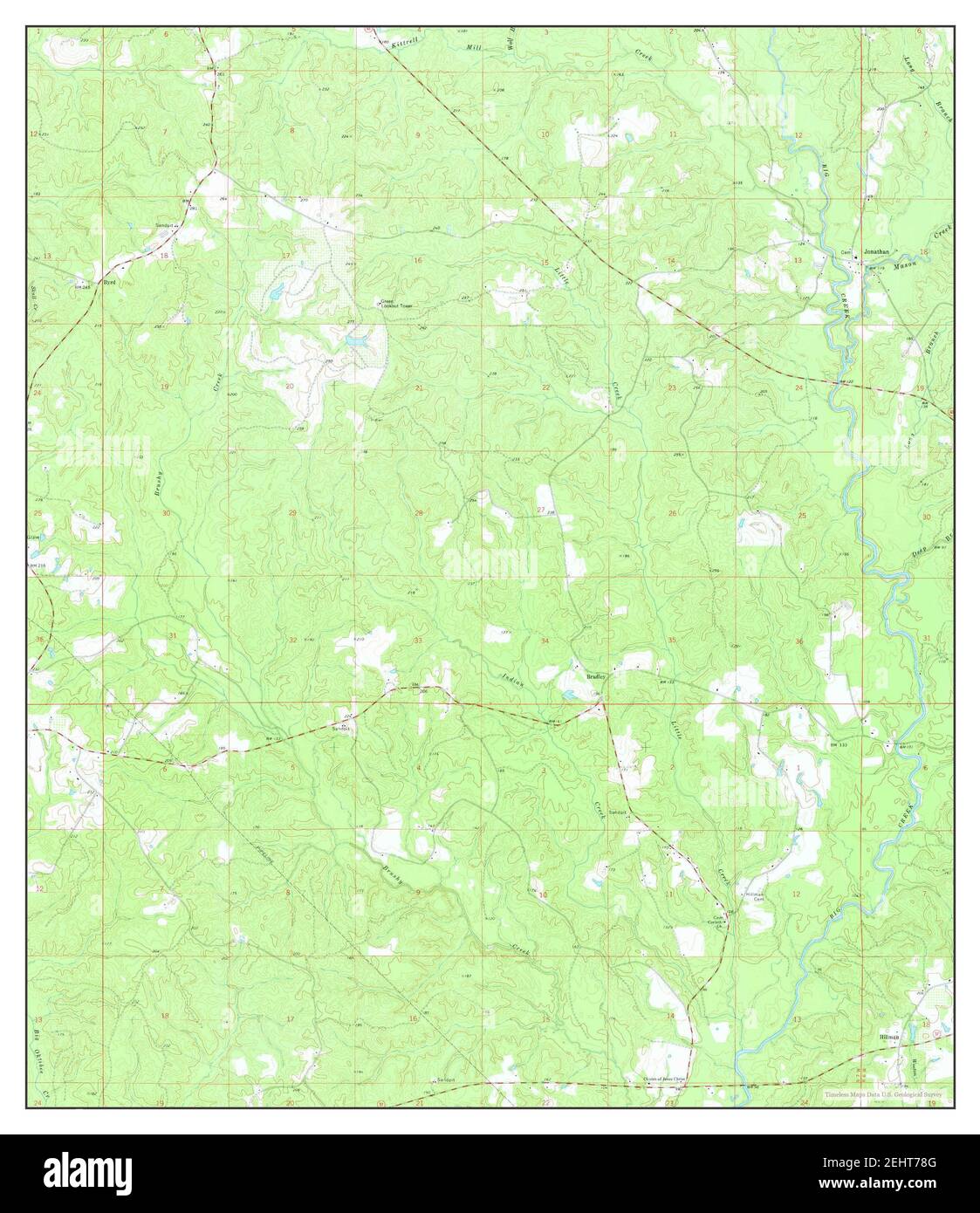 Jonathan, Mississippi, map 1973, 1:24000, United States of America by ...