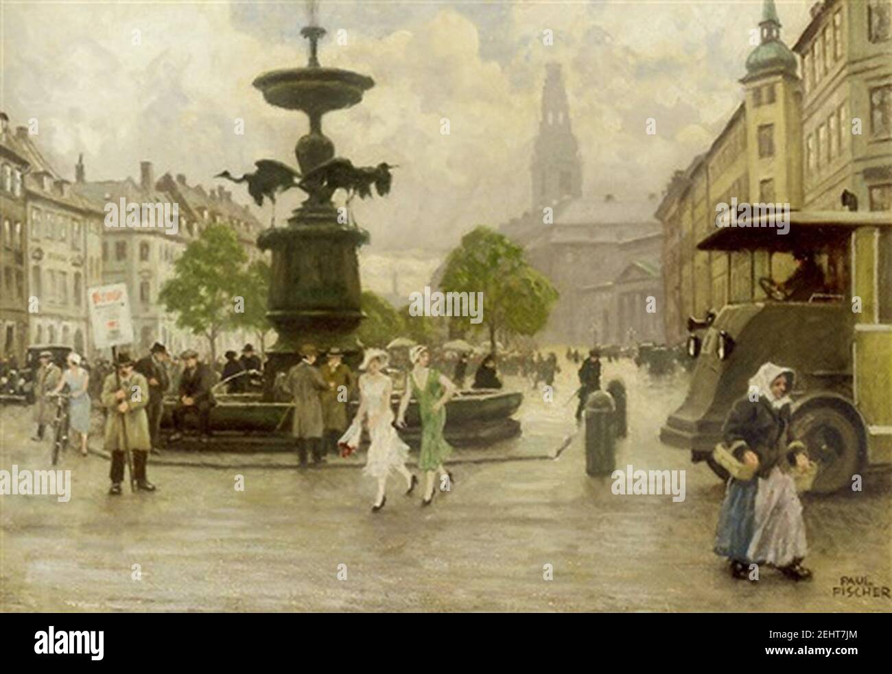 Paul Fischer - Storkespringvandet Stock Photo - Alamy