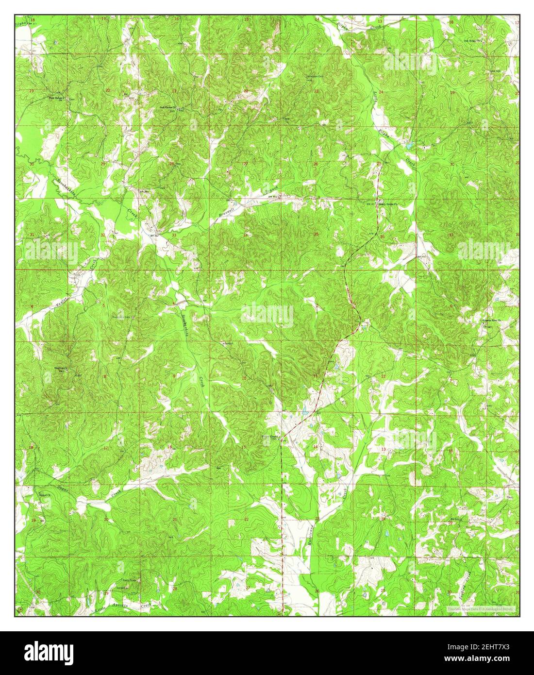 Map of kosciusko mississippi Cut Out Stock Images & Pictures - Alamy