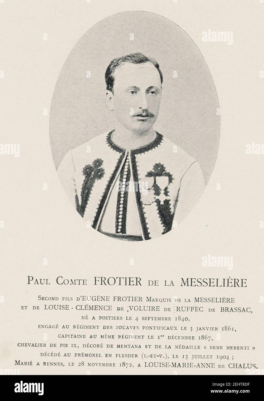 Paul Frotier de la Messelière Stock Photo - Alamy