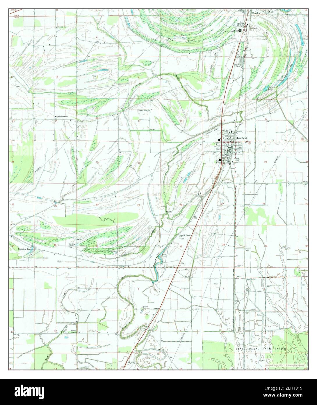 Map of lambert mississippi hi-res stock photography and images - Alamy