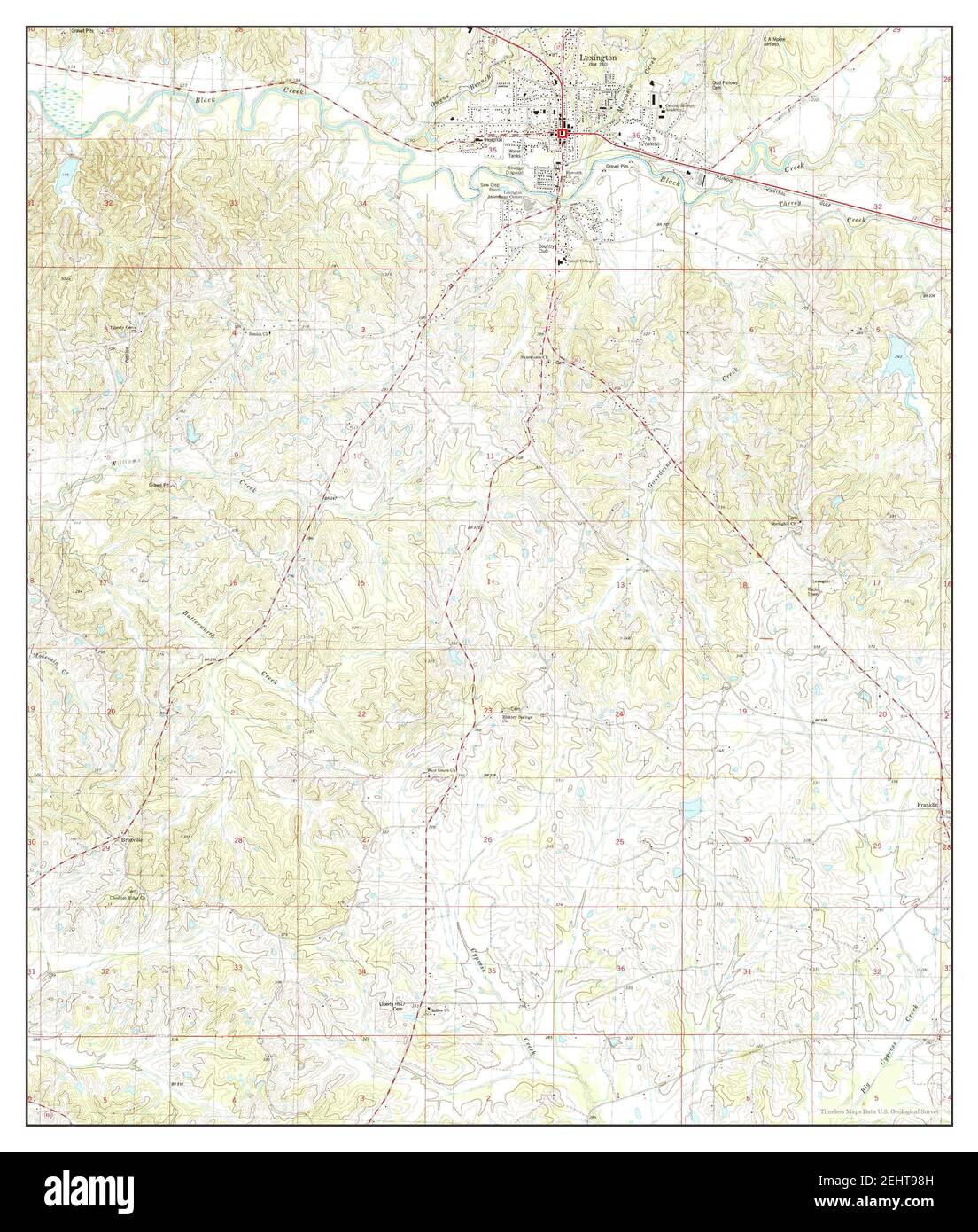 Map of lexington mississippi hi-res stock photography and images - Alamy