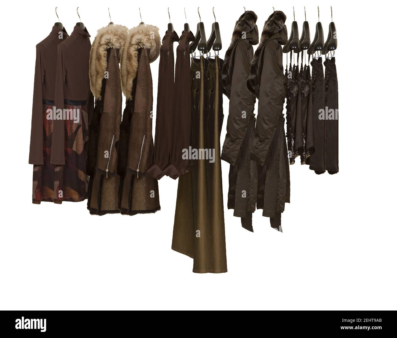 Rack trendy clothes in Cut Out Stock Images & Pictures - Alamy
