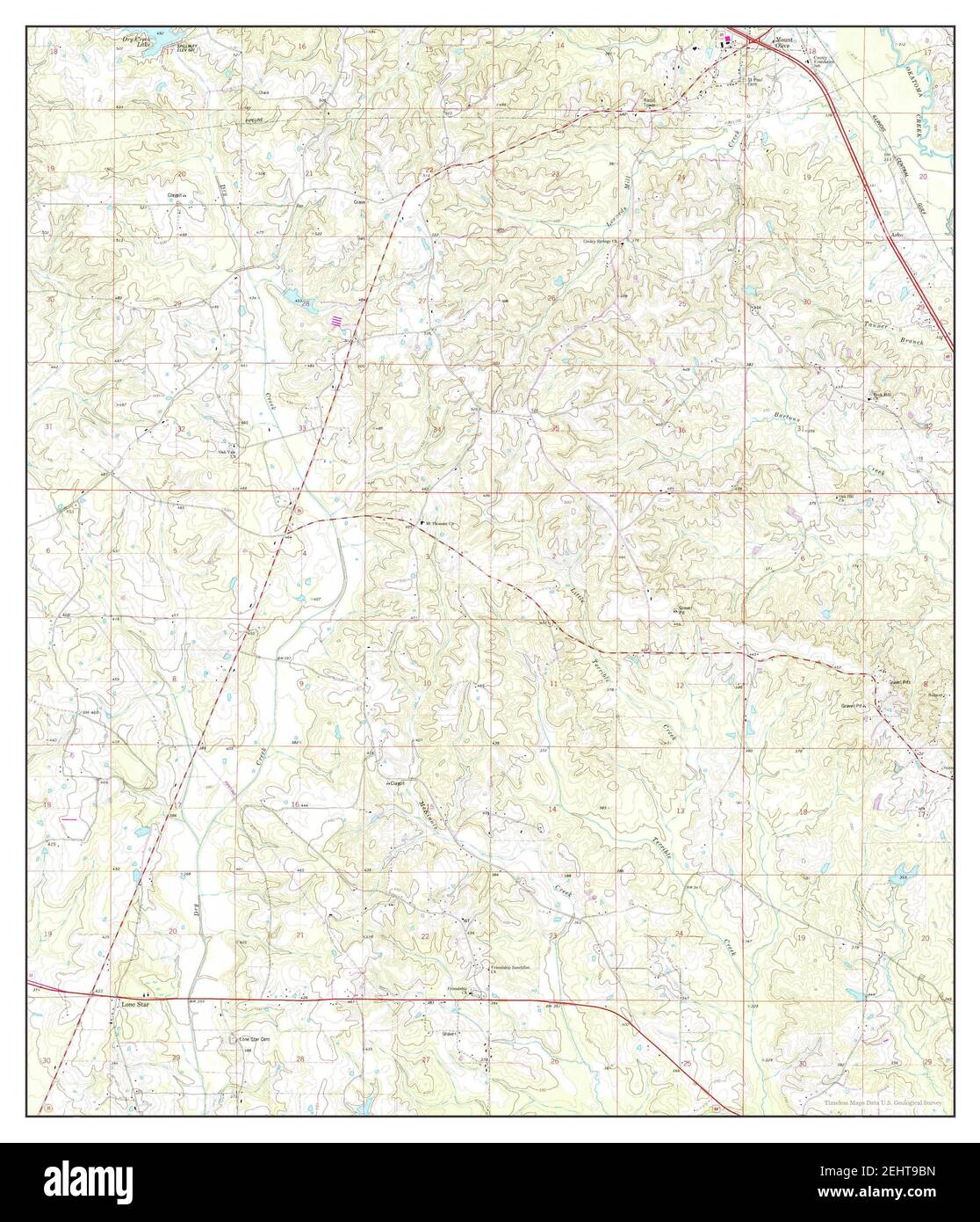 Lone Star, Mississippi, map 1974, 1:24000, United States of America by ...