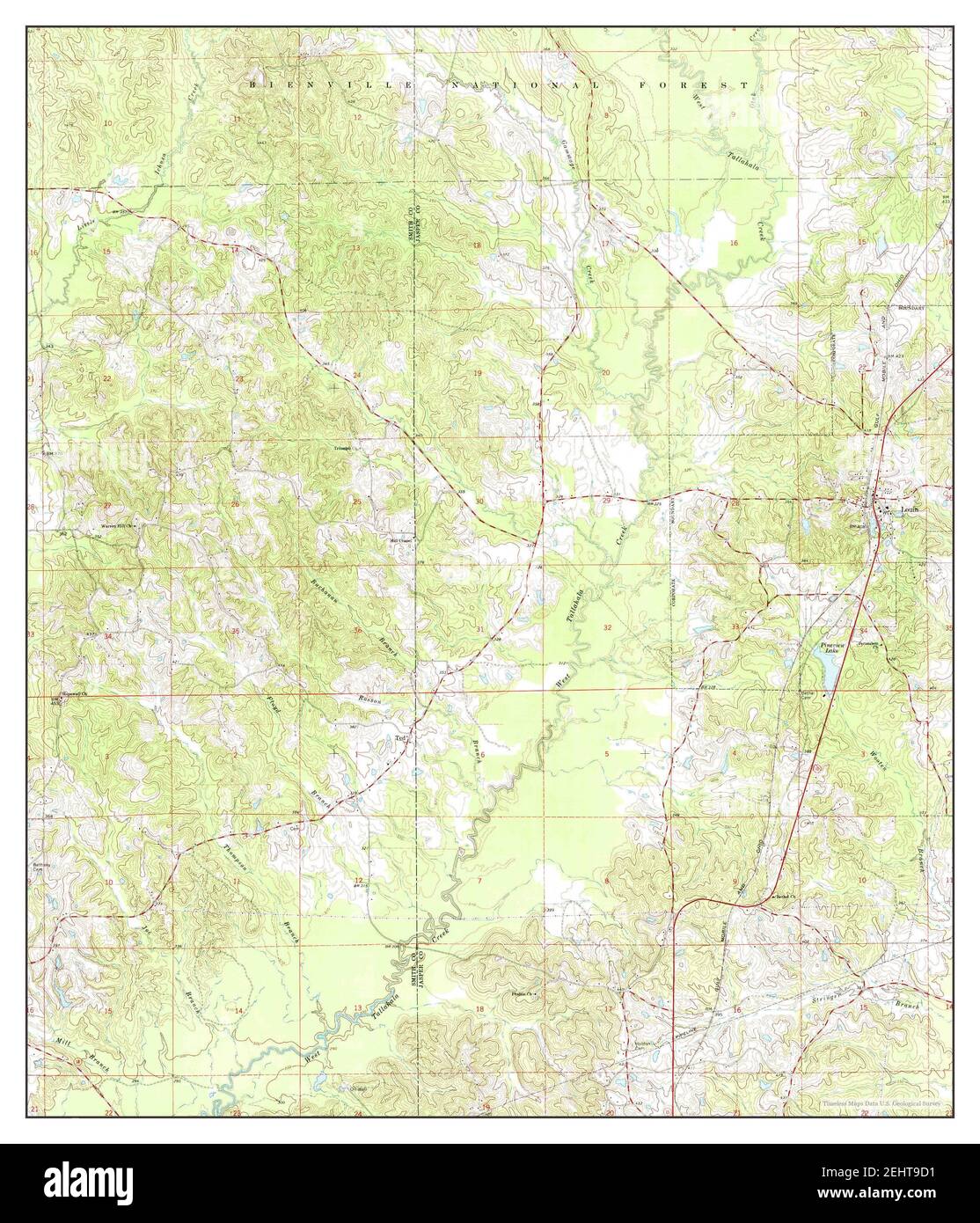 Louin, Mississippi, map 1968, 1:24000, United States of America by ...