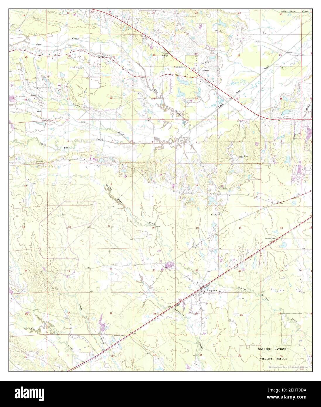 Longview, Mississippi, map 1965, 1:24000, United States of America by ...
