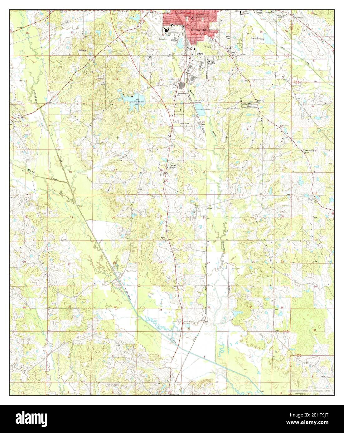 Map of louisville mississippi hi-res stock photography and images - Alamy