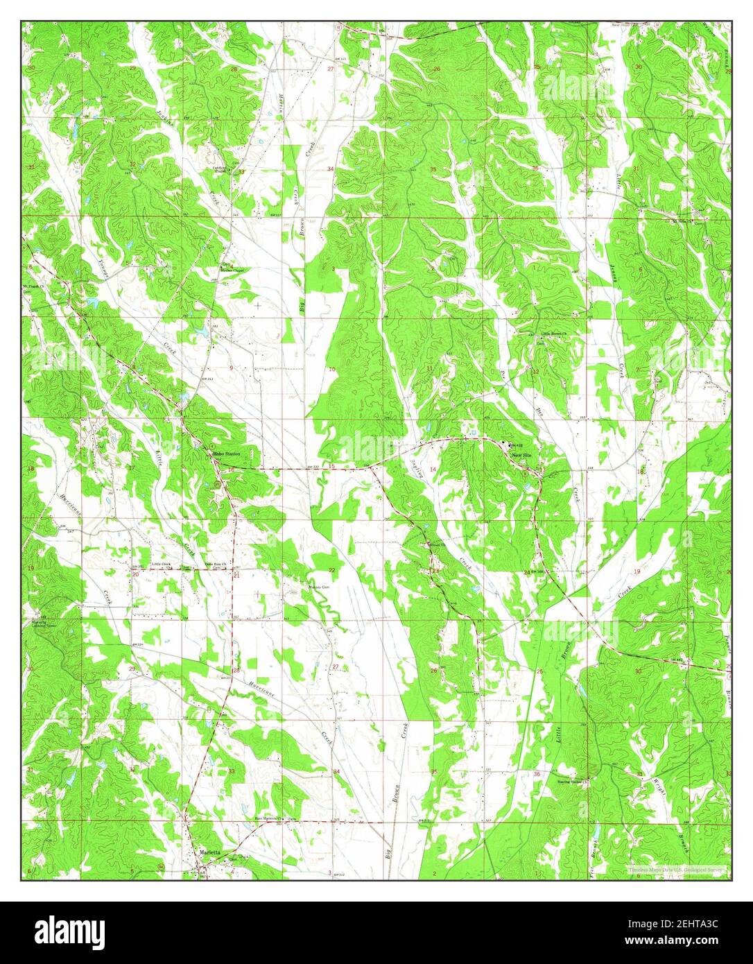Map of marietta Cut Out Stock Images & Pictures - Alamy