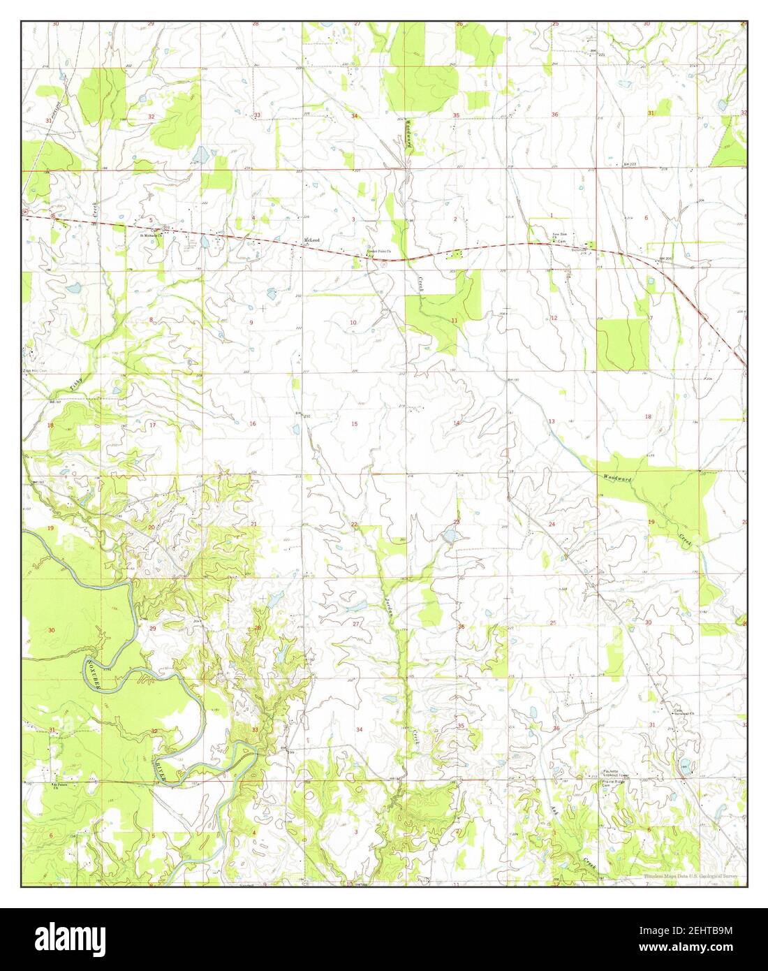 McLeod, Mississippi, map 1973, 1:24000, United States of America by ...