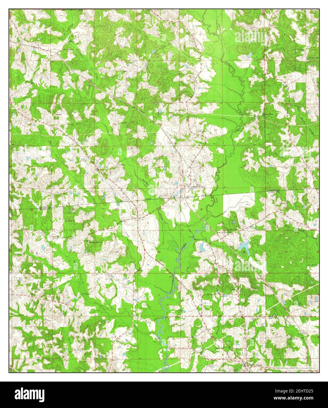Moss, Mississippi, map 1964, 1:24000, United States of America by ...