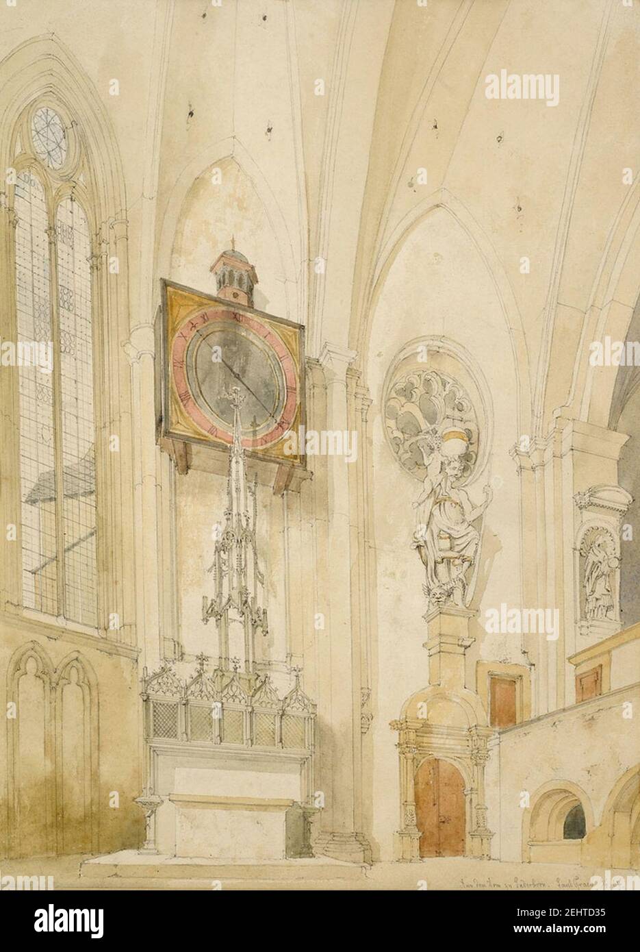 Paul Graeb Aus dem Dom zu Paderborn 1867 Stock Photo - Alamy