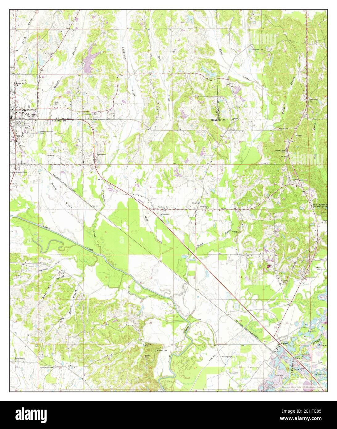 Map of nettleton Cut Out Stock Images & Pictures - Alamy