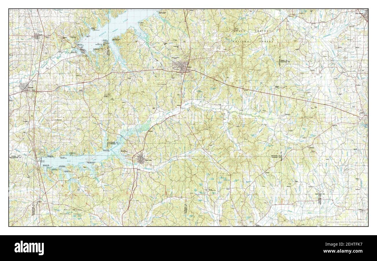 Map of oxford mississippi hi-res stock photography and images - Alamy