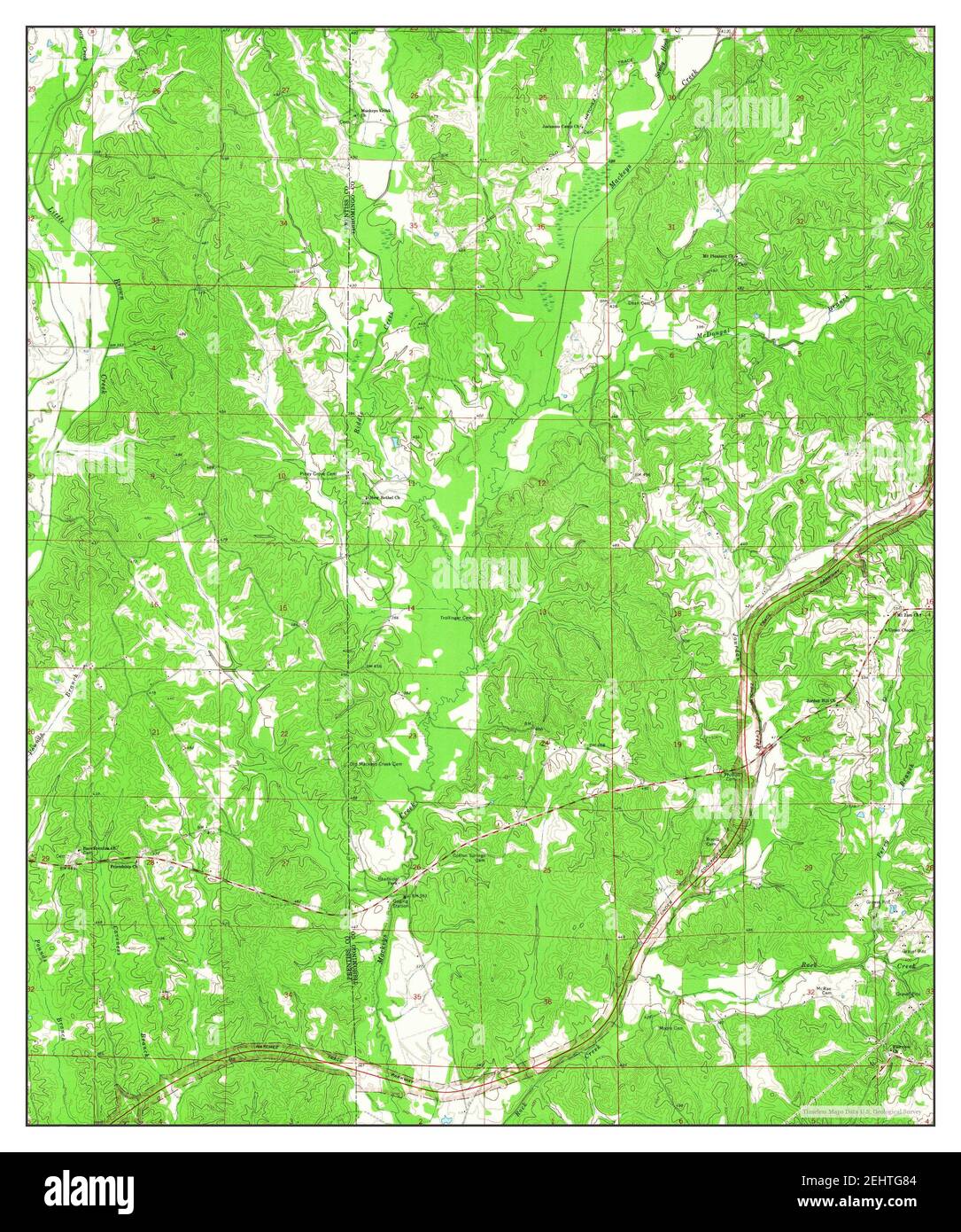 Paden SE, Mississippi, map 1965, 1:24000, United States of America by ...