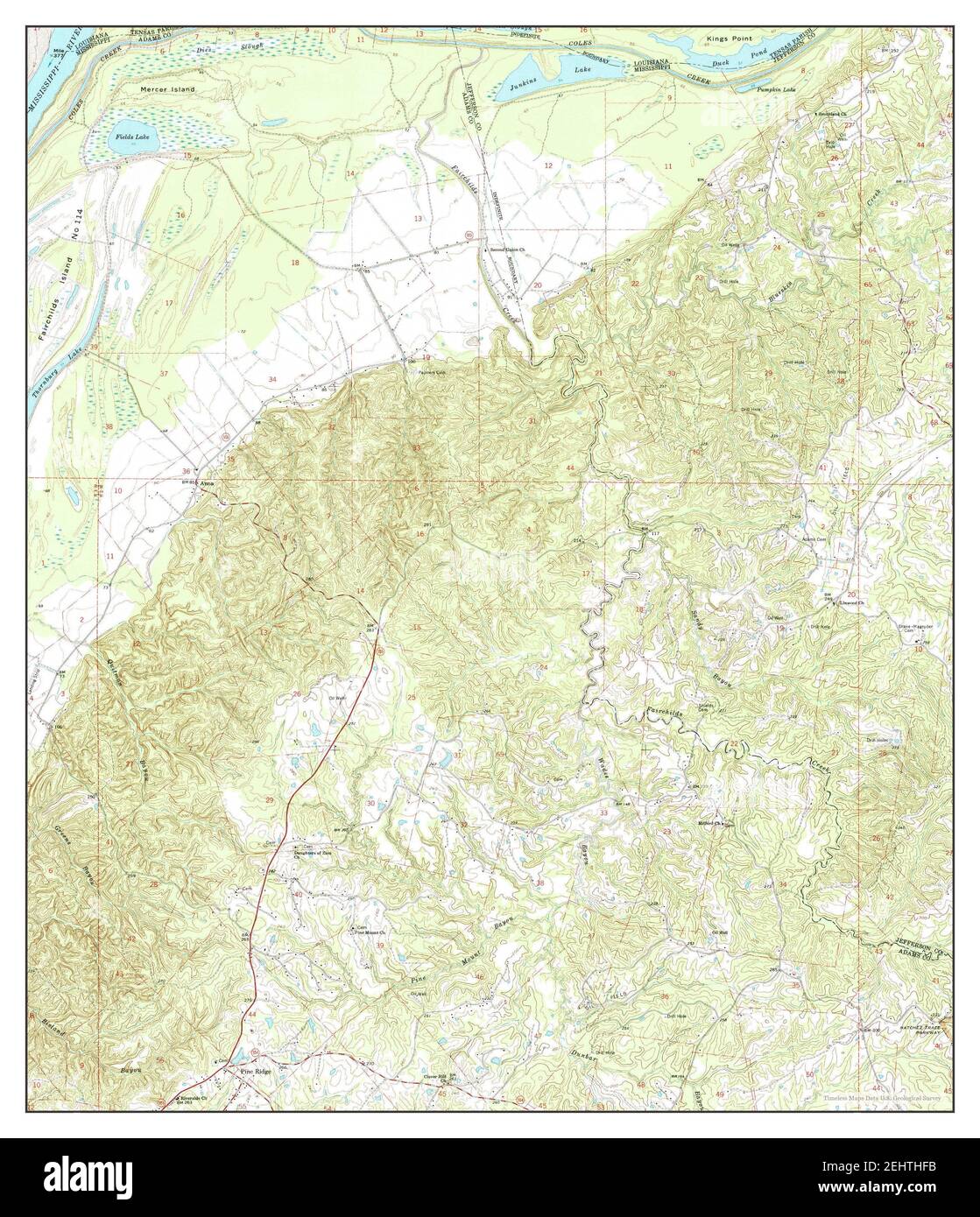 Pine ridge map hi-res stock photography and images - Alamy